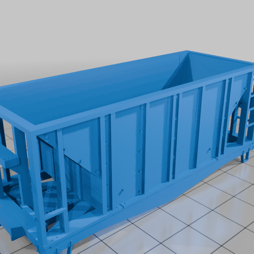 🇨🇦 AC&HB 4000 Class Ore Hopper (HO SCALE)・Free 3D File for ・Cults