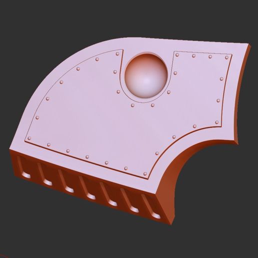 🪖 Tiny Front Shoulder Plate・Free STL File for 3D printing・Cults