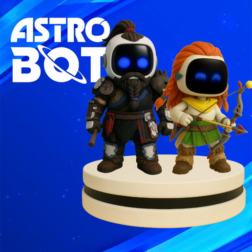 🤖 Astro Bot Aloy and Rost Horizon・Archivo STL para Impresión 3D・Cults