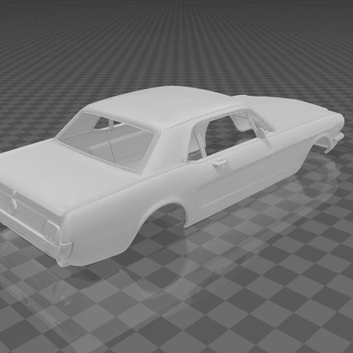 🚙 Ford Mustang 1965 Shell Body – Divided Parts for Easy Printing・ STL ...
