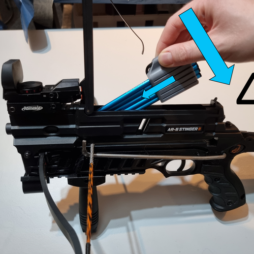 🏹 Quick loader for Stinger 2 crossbow arrows・ STL File for ・Cults