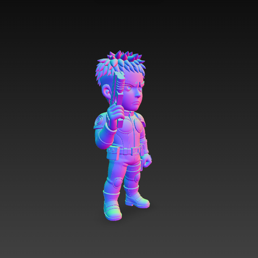 🔫 Kafka Hibino - Kaiju No. 8 Chibi STL | 3D Printable Anime Figure for ...