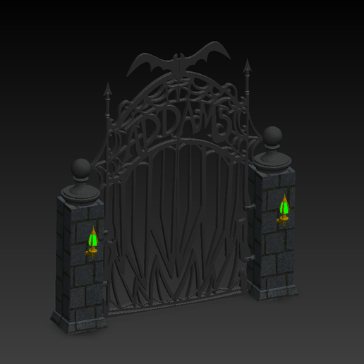 🧛 Addams Family Portal・Free STL File for 3D printing・Cults