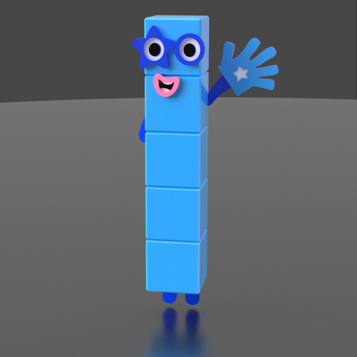 🔢 Number Blocks Characters 1.2.3.3.4.5 Numberblocks・ 3D File for 3D ...