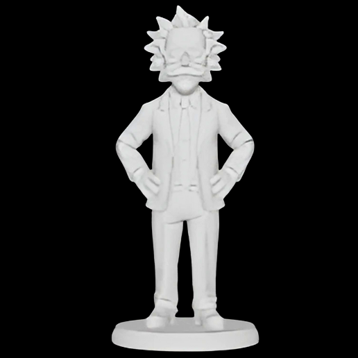 💀 Rick Sanchez in Suit and Skull Mask・ STL File for 3D printing・Cults