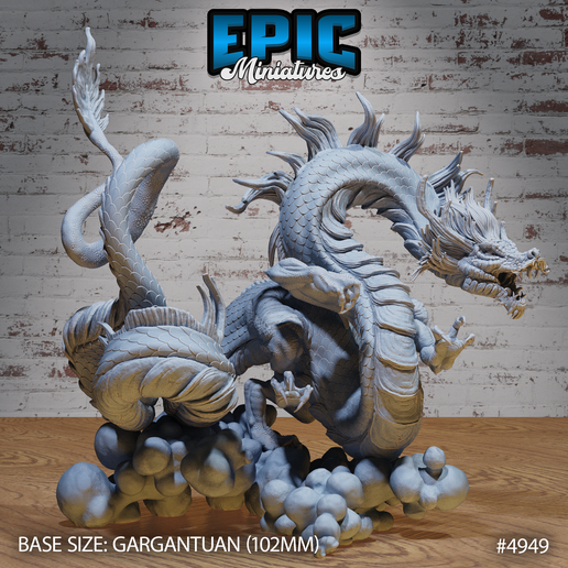 🐉 Emperor Lung Dragon ‧ DnD Miniature ‧ Tabletop Miniatures ‧ Gaming ...