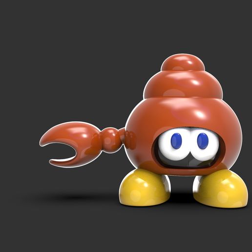 🦀 super mario huckit crab・ STL File for ・Cults