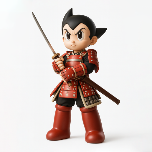 🗡️ Japanese Astroboy Samurai toy・ STL File for 3D printing・Cults
