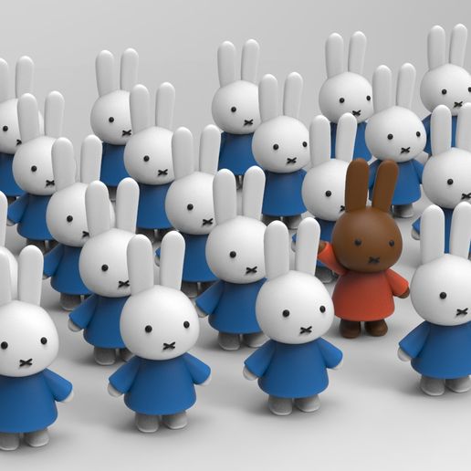 🐇 miffy 3D print model・ 3D File for ・Cults