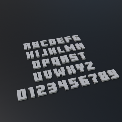STL file Minecraft Nameled - Alphabet - Decoration 🔦 ・3D printing ...