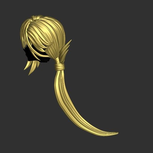 💇 Stylized Hair v2 3D print model・ STL File for 3D printing・Cults
