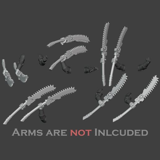 🎲 Gen 6 Chain-glaive arms - Add-on for Ver.EXP arms・ STL File for 3D ...