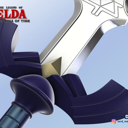 🗡️ MASTER SWORD from Zelda Ocarina of Time (Life Size)・ 3D File for 3D ...