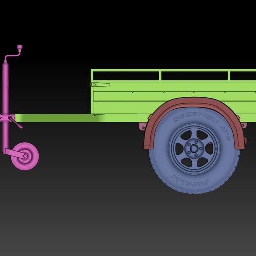 STL file Utility Trailer – 3D Printable 1/24 and 1/18 Scale 🚐 ・3D ...