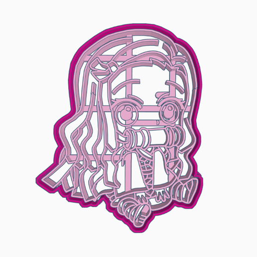 STL file NEZUKO 5 COOKIE CUTTER ANIME DEMON SLAYER'S / KIMETSU NO YAIBA ...