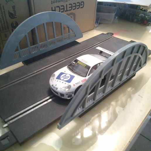STL file bridge for scalextric circuit 🌉 ・3D printing model to download ...