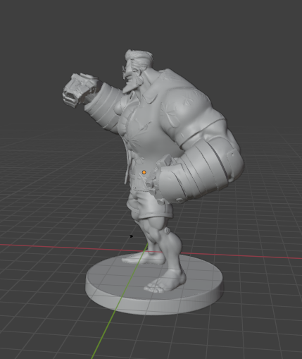 💪 One piece Big arm man Statue STL File・ STL File for 3D printing・Cults