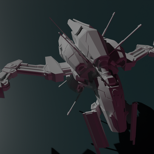 🚀 Miniature Spaceship 3D Model STL | Gryphon Tactical Frigate | Model ...