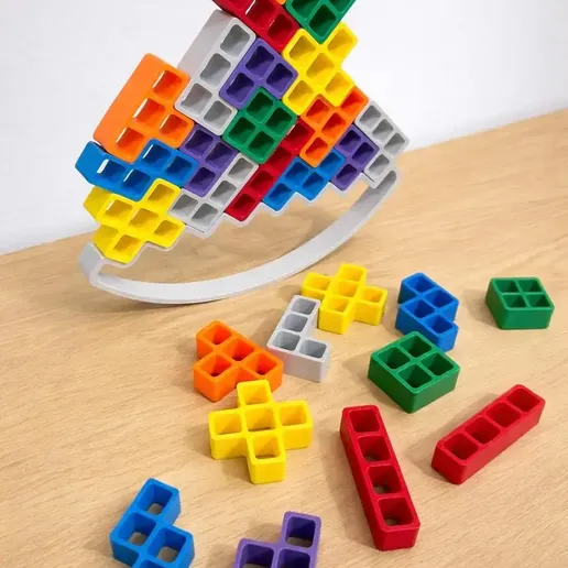 🧩 Puzzle Stacking Game・ 3D File for 3D printing・Cults