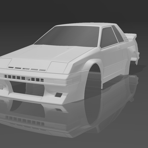 OBJ file Nissan Pulsar EXA 1983 Group C 1:24 & 1:25 SCALE 🎨 ・3D printer ...
