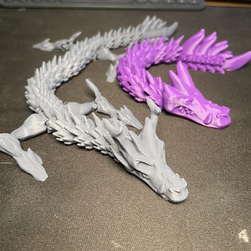👌 Slinky Fidget Dragon Print in Place・Free STL File for ・Cults