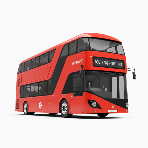 🏙️ Double Decker City Tour Bus・ STL File for 3D printing・Cults