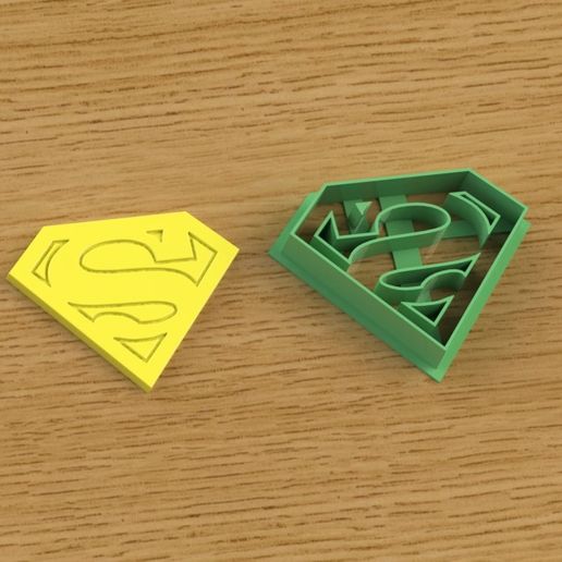 🦸‍♂️ Superman cookies, sugar paste, polymer clay cutter・Free STL File ...