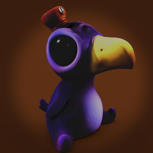 STL file cute raven 🐦 ・3D printable model to download・Cults