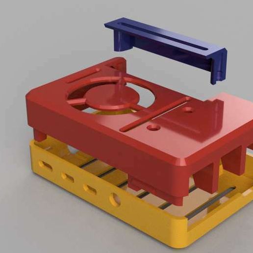 🖥️ Raspberry PI 4 Case (GPIO access, Fusion 360 model, Fan 30 and 40mm ...
