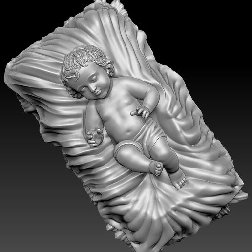 STL file Nativity Crib figures 3D print model HOLY FAMILY STATUE 🎄 (OBJ ...