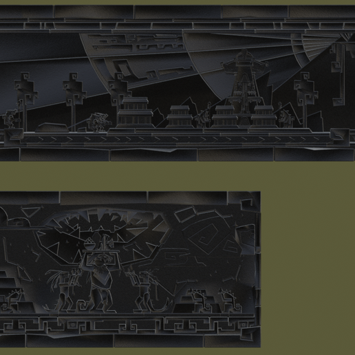🪑 Hawked - Ancient Wall Tiles Pack・ STL File for 3D printing・Cults