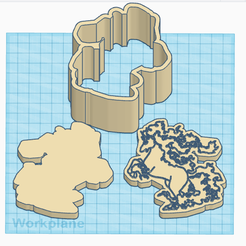 3D file Pokemon: Mega Alakazam 3 Piece Bath Bomb Mold・3D printer model to download・Cults