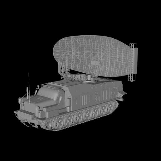 🔎 Modelo digital del vehículo radar de búsqueda soviético P-40 "Long ...
