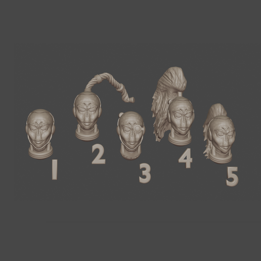 ♀️ Female Tau Heads・Free 3D File for ・Cults