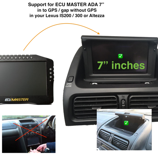 💨 Central panel for custom Dash - ECU Master ADU 7 - Is200 / Is300 ...