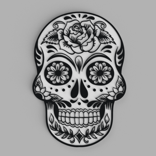 simple mexican skull