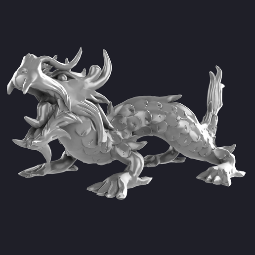 🐉 Dragon Statue 3D MODEL・ 3D File for 3D printing・Cults