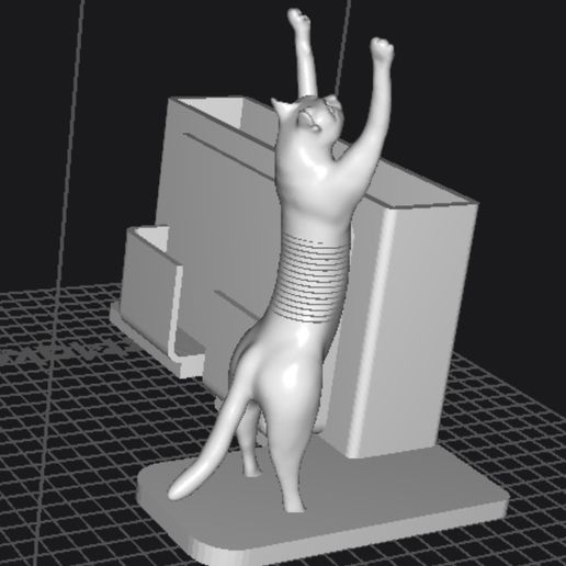 🧞‍♂️ hug_me_spring_cat holder・ STL File for 3D printing・Cults
