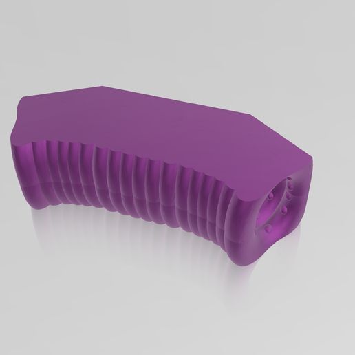 Download Stl File Male Curved Flesh Light Stimulator • Template To 3d