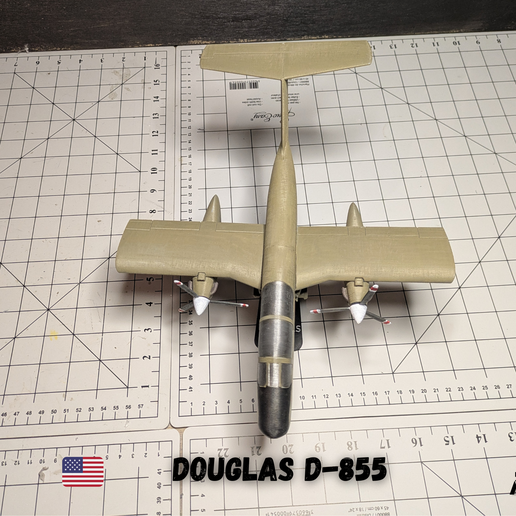 ️ DOUGLAS D-855 aircraft prototype・Free STL File for 3D printing・Cults