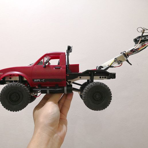 Arquivo grátis STL WPL 1/16 Hilux C14 FPV Gopro Mobius Montagem 🚁 ...