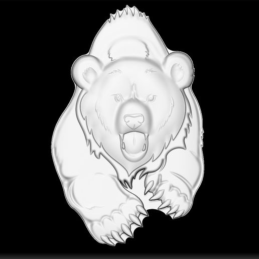 arquivo STL Bear - 3D Print Bear - Bear Sculpture Design - Realistic ...