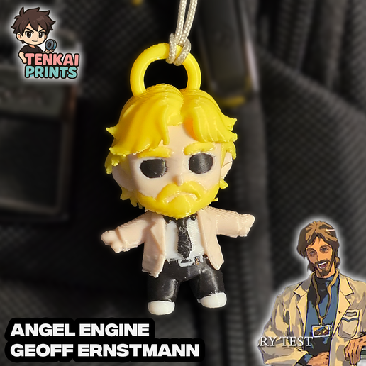 👼 Geoff Ernstmann von Angel Engine Chibi Keychain・ STL Datei für 3D ...