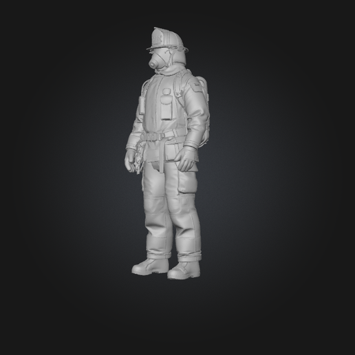 🧑‍🚒 Firefighter・ STL File for 3D printing・Cults