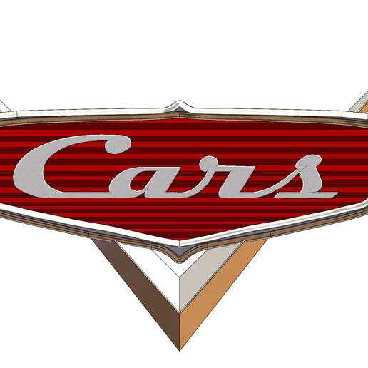 🚗 Disney Pixar Cars Logo・ STL File for ・Cults