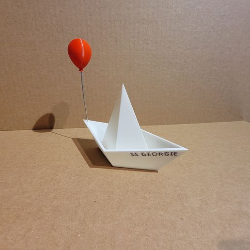 🛥️ SS Georgie paper boat gift box・ STL File for ・Cults