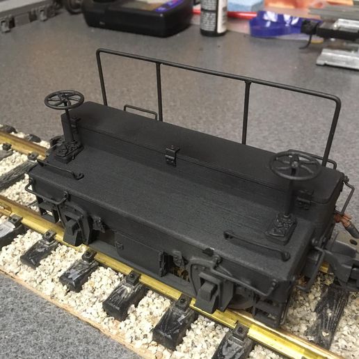 🚗 G Scale Early 15 ton Scale Test Car・ STL File for ・Cults