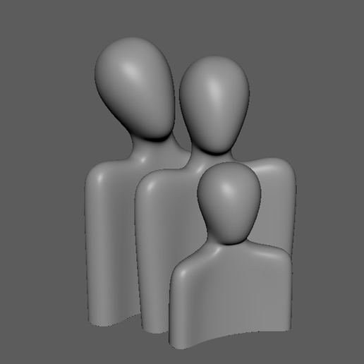 🎨 Modern Art Family・ STL File for 3D printing・Cults