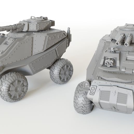 🎲 Sci fi Gothic Storm Vehicle・ STL File for 3D printing・Cults