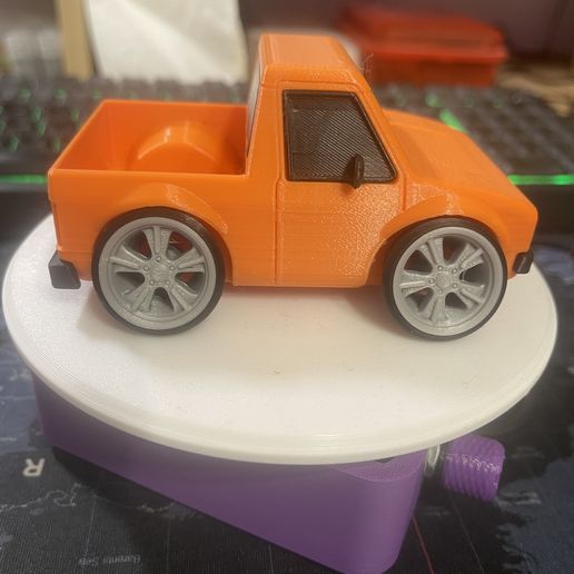 🐇 Tooned VW Rabbit pickup (Caddy) - model kit・3D Print with the A1 mini ...